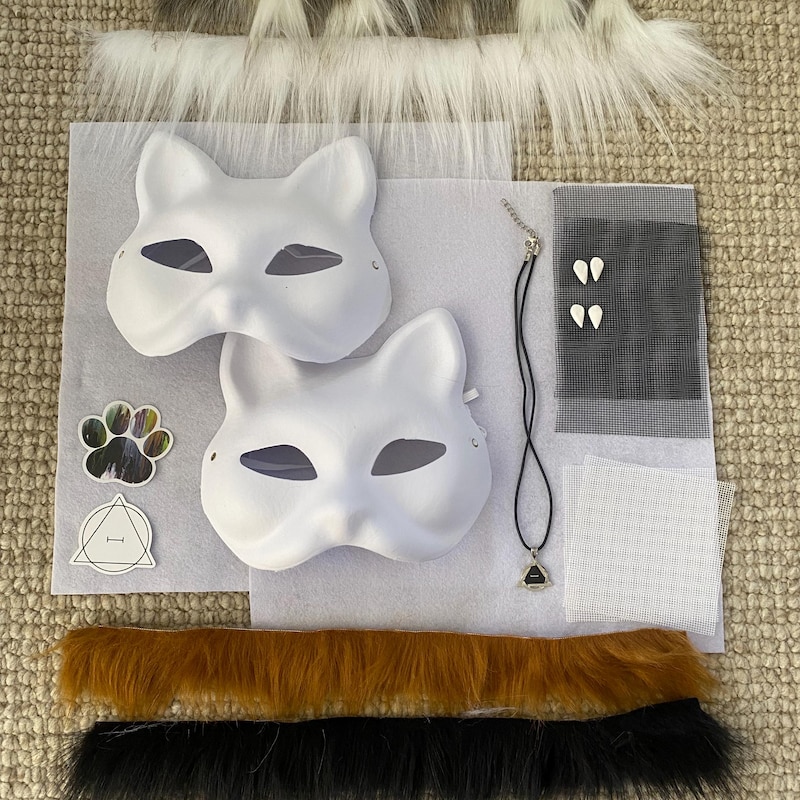Therian Mask and Tail Set - Etsy