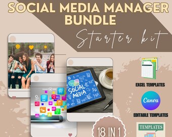 Social Media Manager Bundle Starter Kit Perfect for Entry Level or ...