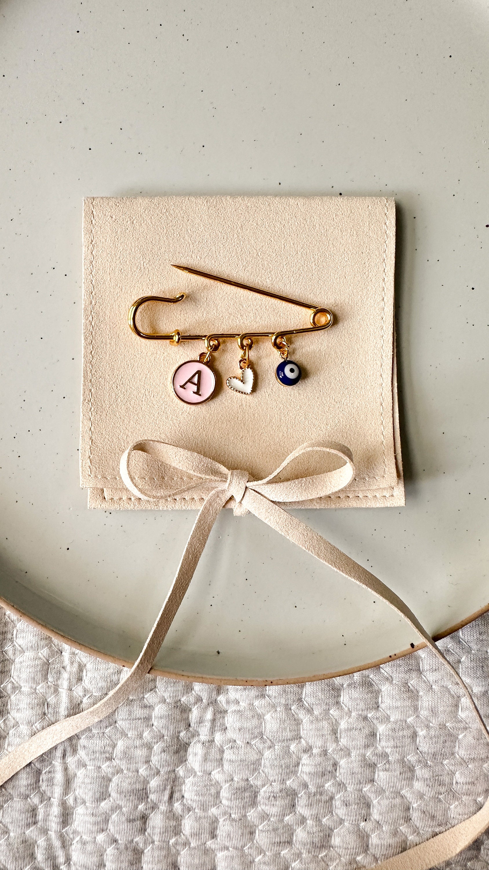 Personalized Gold Baby Pins - Etsy