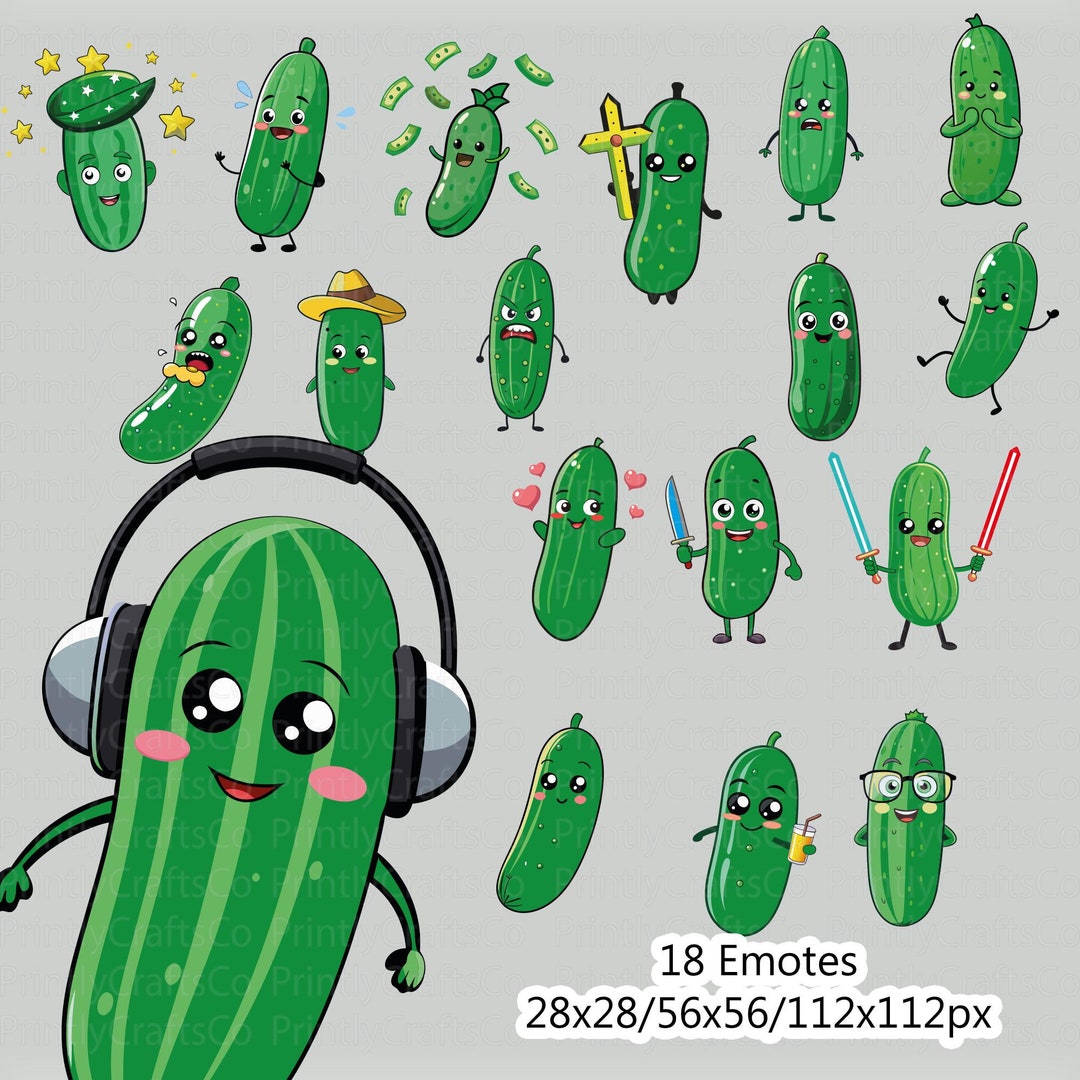Pickle Twitch Emote, Discord Emote, Pickle Emote for Streamers ...
