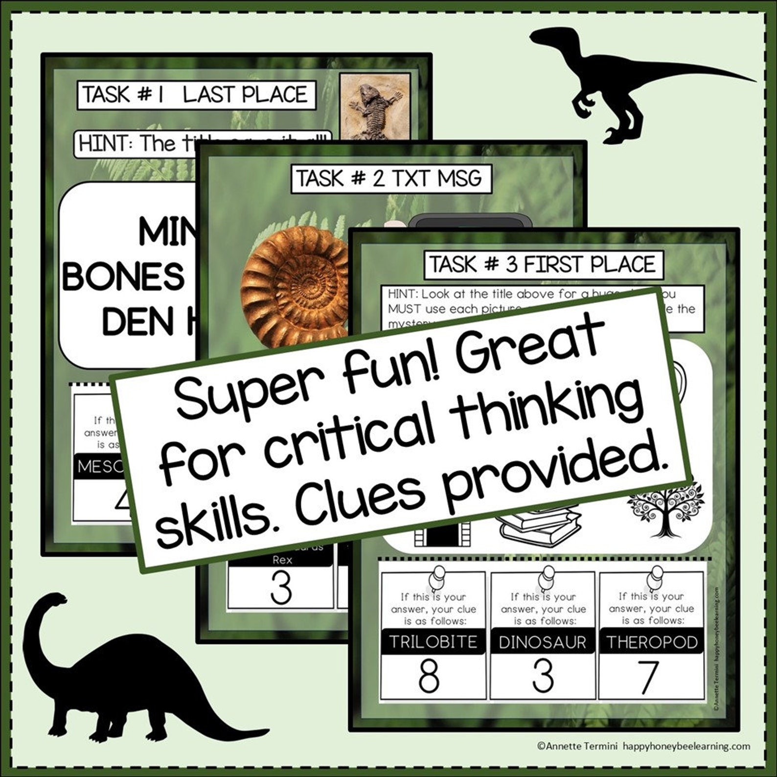 Dinosaur Time Travel Escape Room for Kids - Team Building or Solo ...