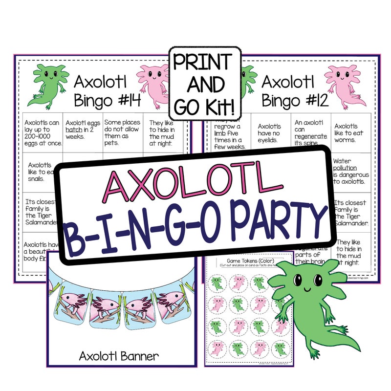 Axolotl Party - Etsy