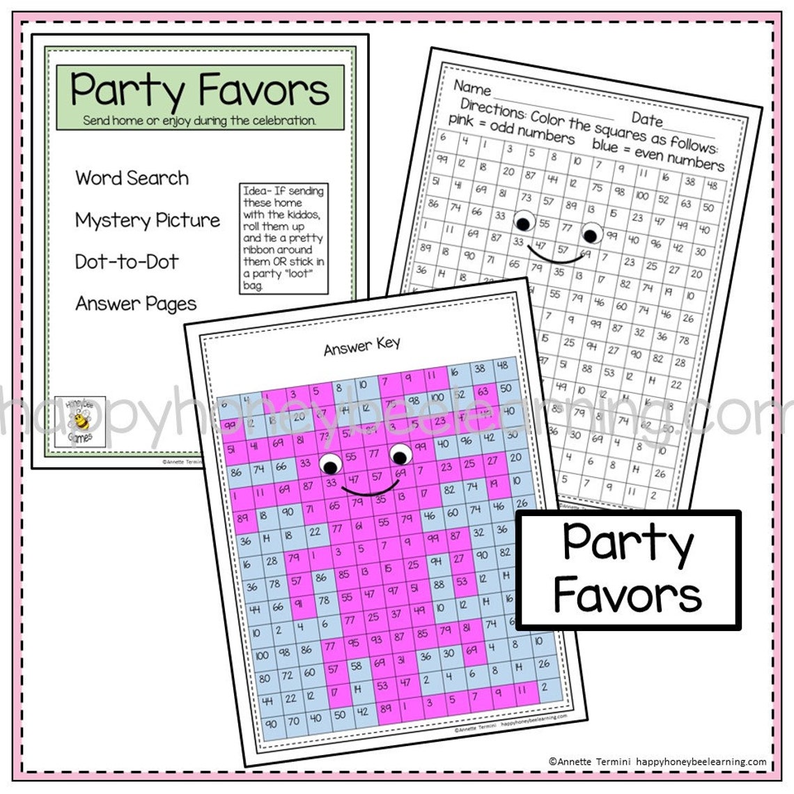 Axolotl BINGO Party for Kids - Complete Party Kit for Birthday Party or ...
