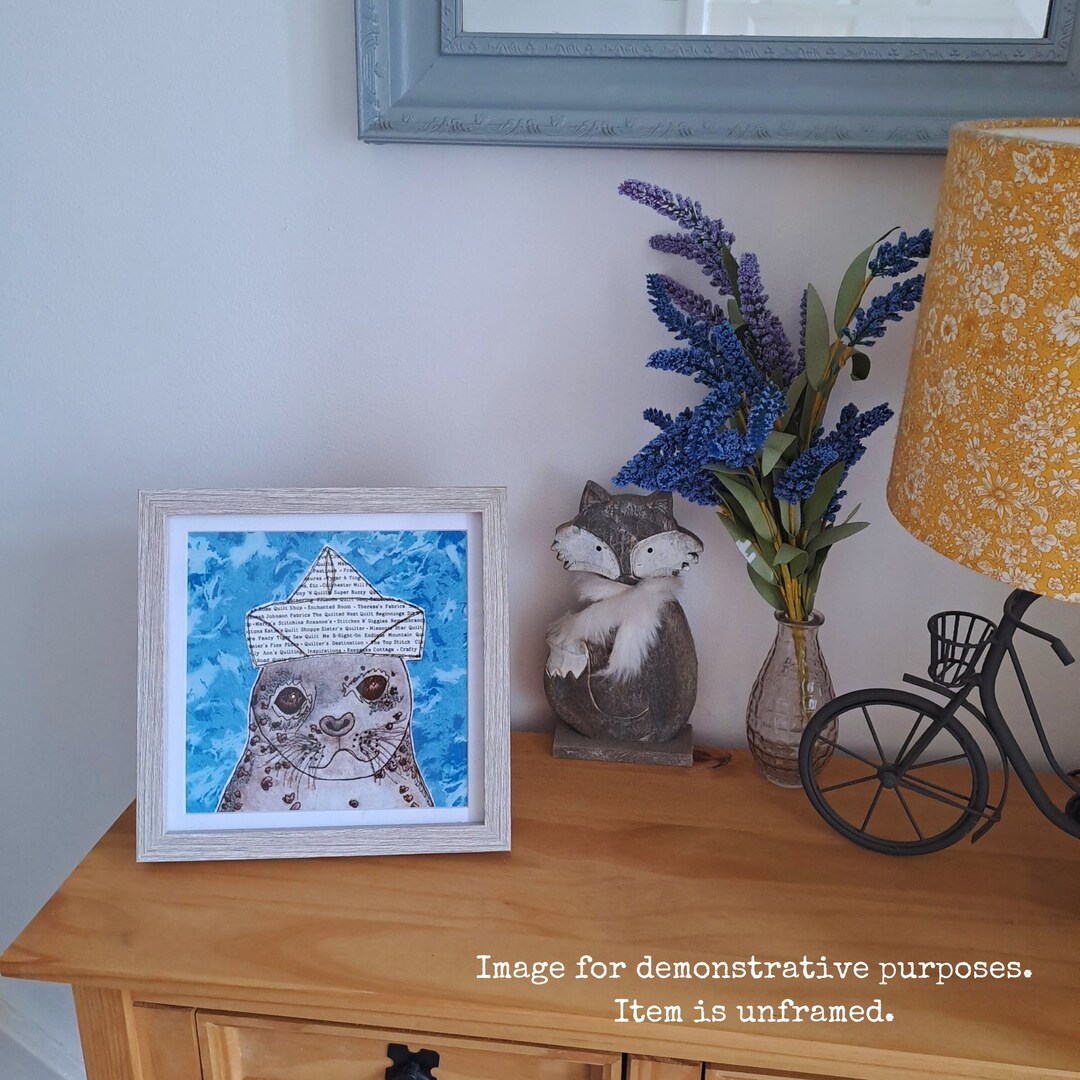 Samson the Seal Wall Art Mounted Print unframed - Etsy