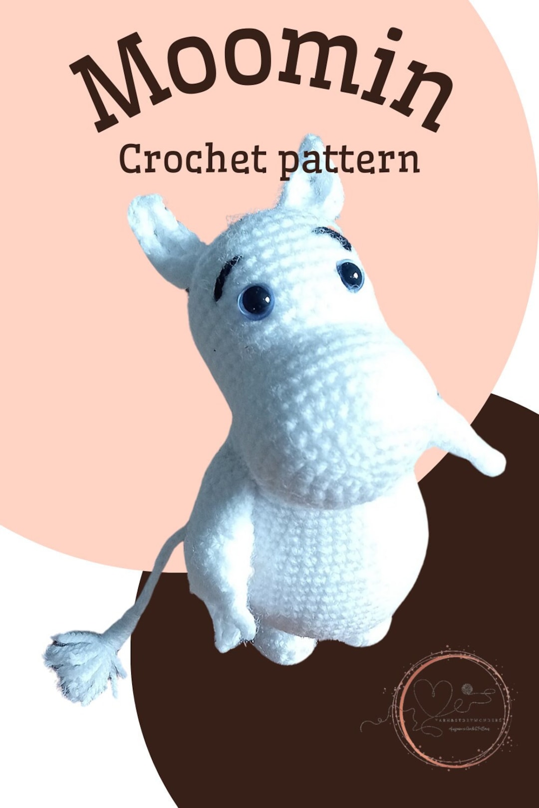 Buy Moomin Crochet Pattern PDF Easy DIY Crochet Kit for Handmade Moomin ...