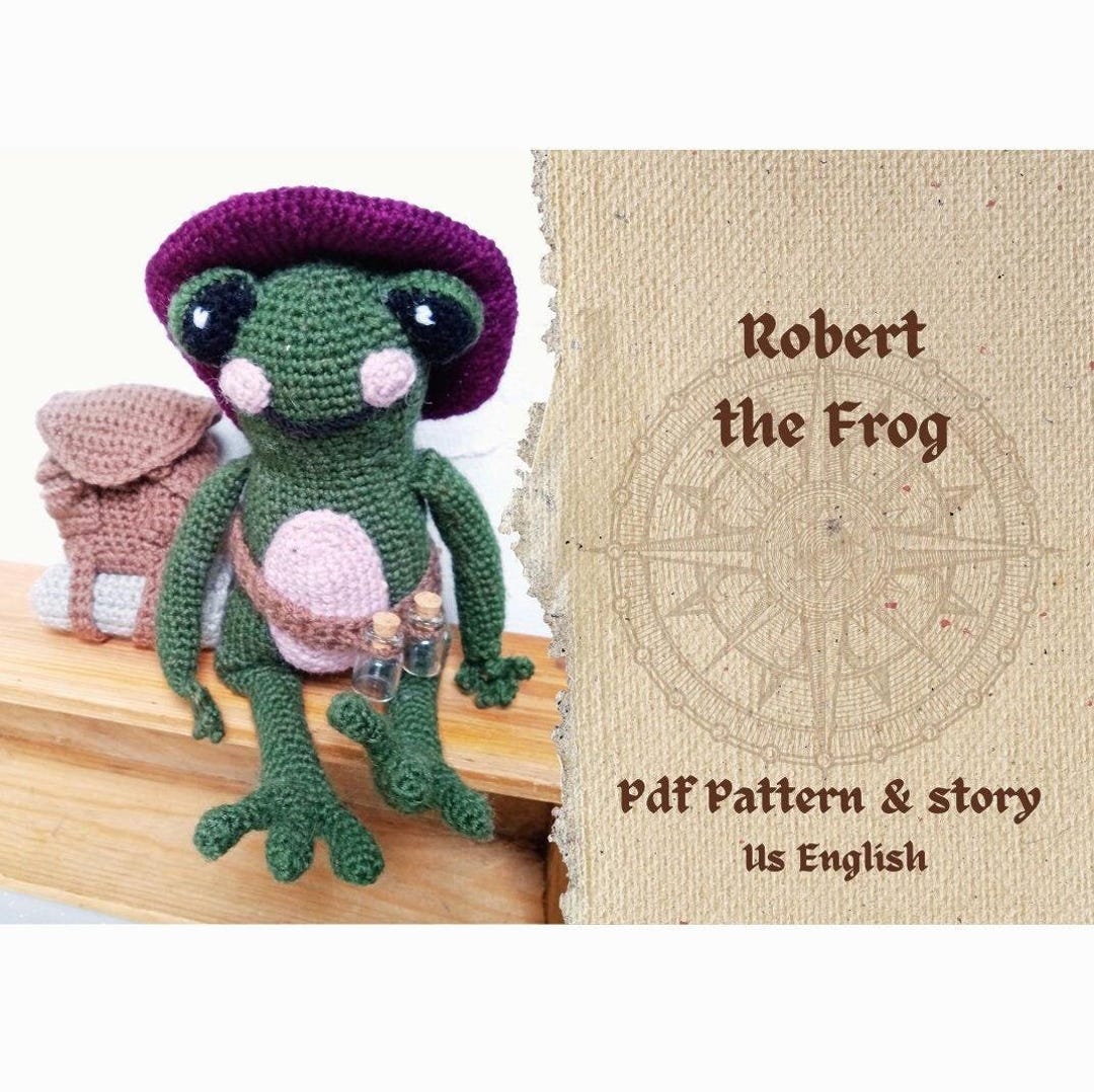 Robert the Frog Crochet Pattern - DIY Amigurumi Toy - Easy Beginner ...
