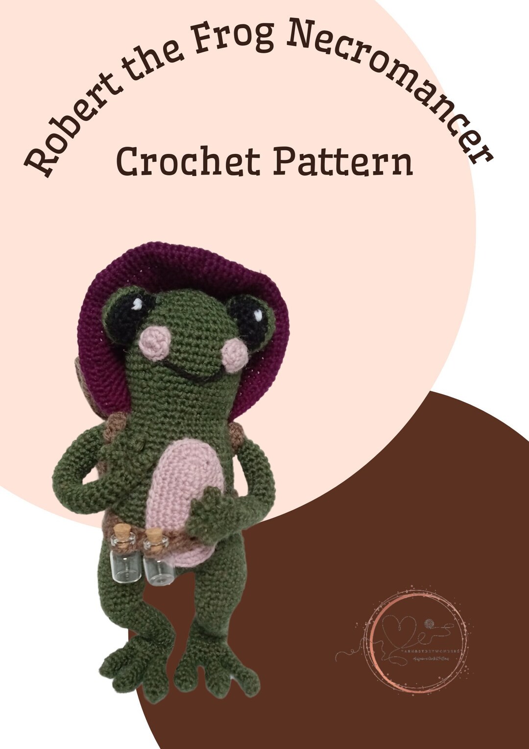 Crochet Pattern PDF Robert the Frog Wizard, DIY Amigurumi Necromancer ...