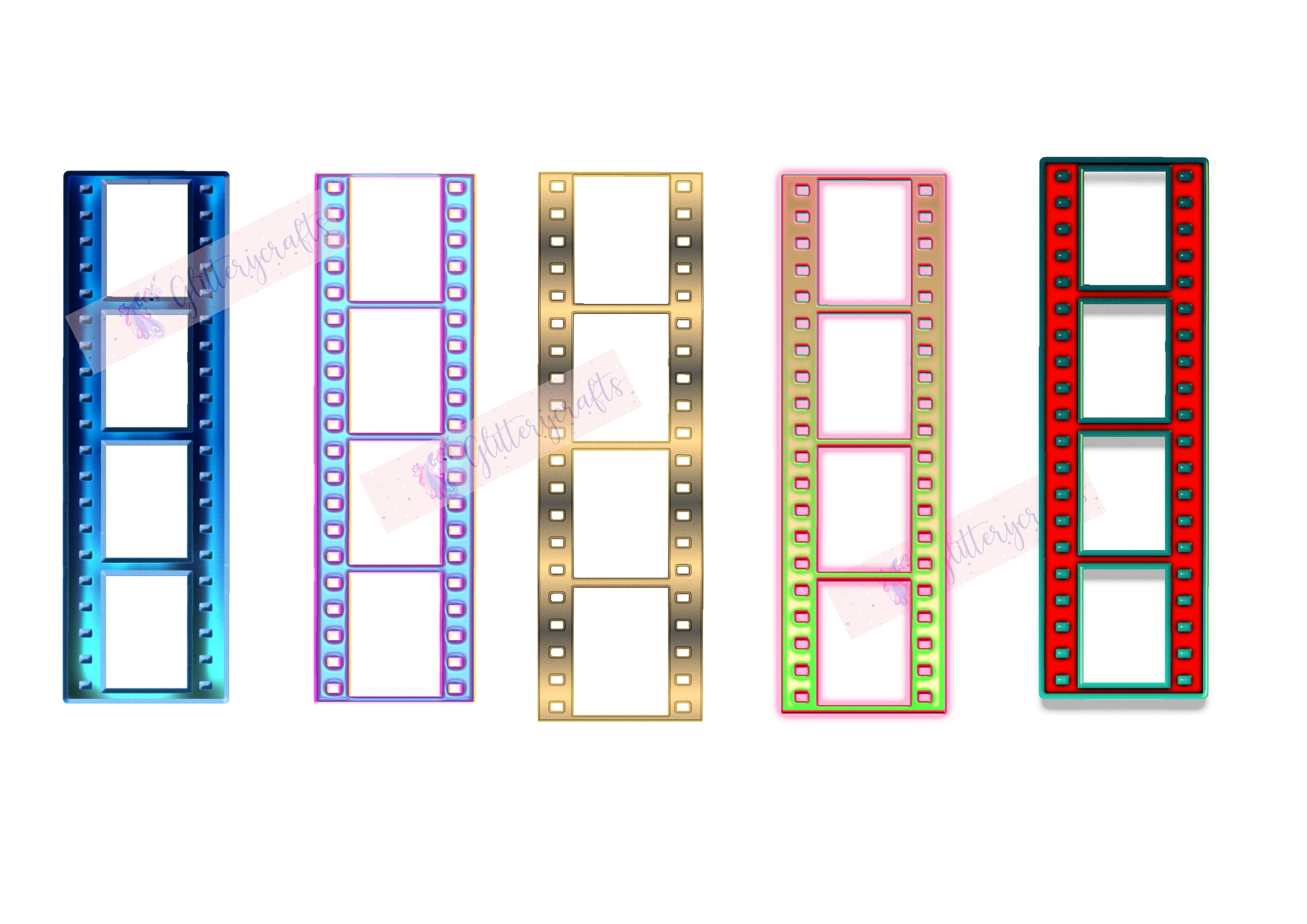 Polaroid Film Strips X 5 PNG Digital Downloads - Etsy