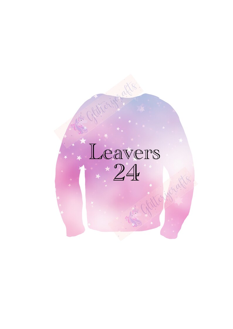 Pink Ombre Leavers Jumper PNG Digital Download. - Etsy