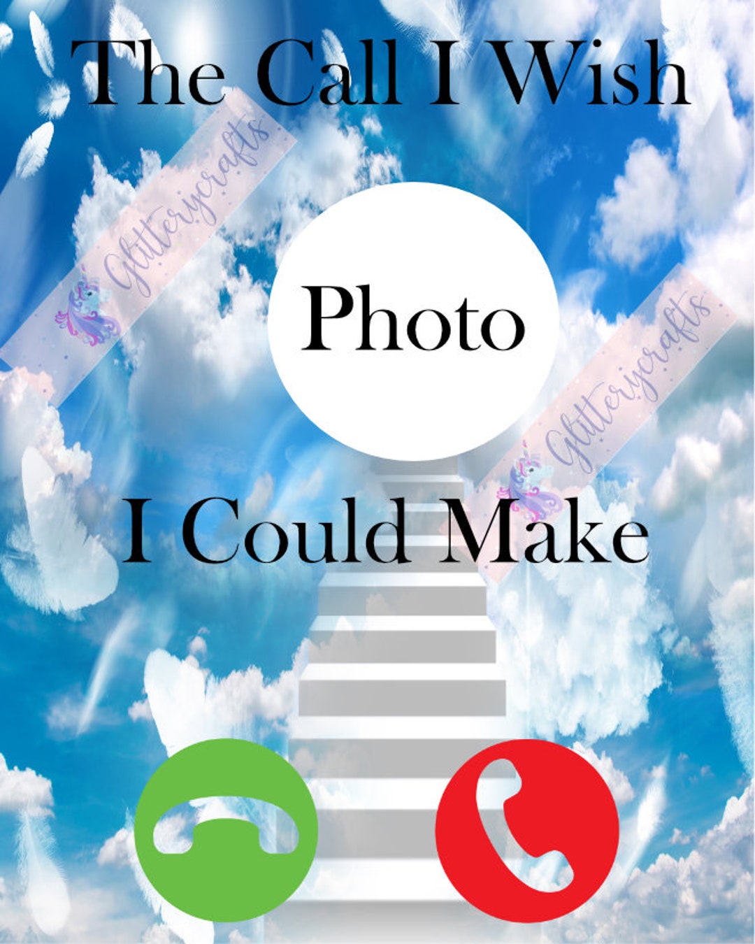 Clouds Memorial Photo Mobile Phone Keyring PNG Digital Download - Etsy