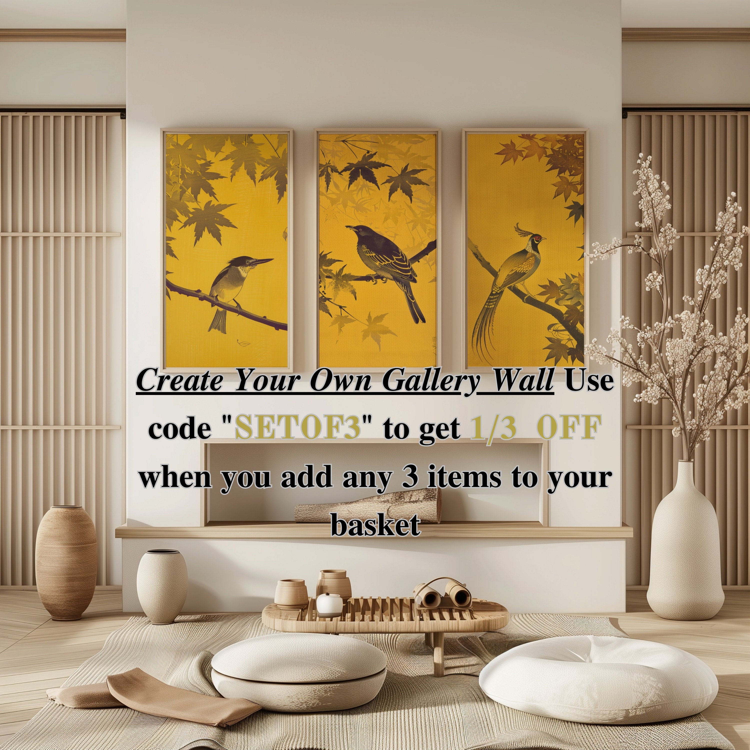 Robin in Japanese Maple Tree, Robin Art Print, Ohara Koson Wall Art ...