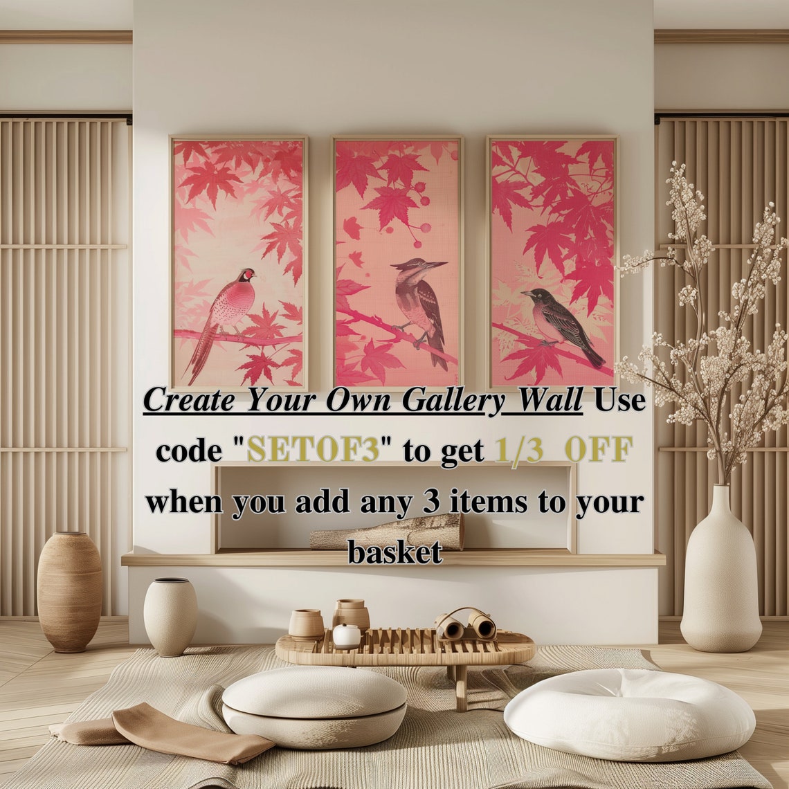 Magpie in Japanese Maple Tree, Magpie Art Print, Ohara Koson Wall Art ...