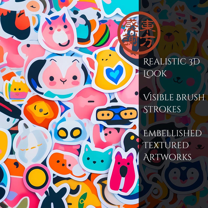 Cutecore Kawaii Stickers Frame Tv Art Desktop Wallpaper, Cutecore Decor ...