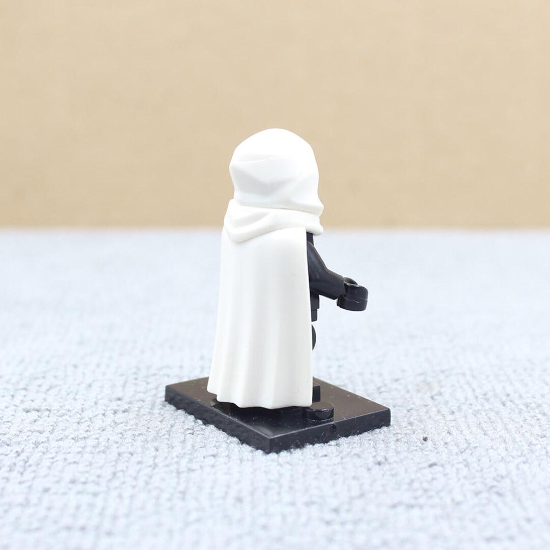Custom Made Deluxe Super Hero Wizard Witch Hard Cape + Hood (white) for ...