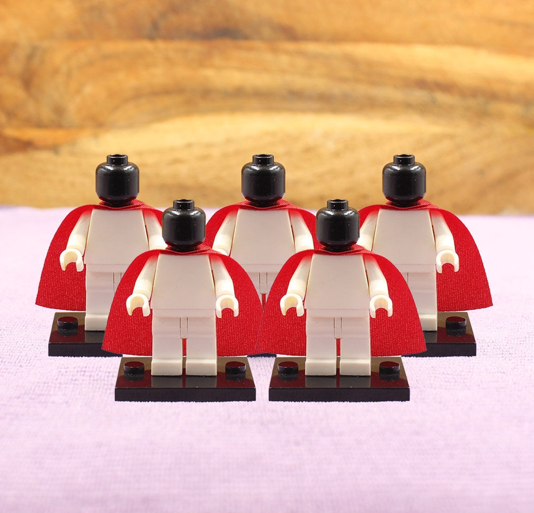 Custom Made Red Fabric Cape for Minifigure - Minifigure NOT Included - Etsy