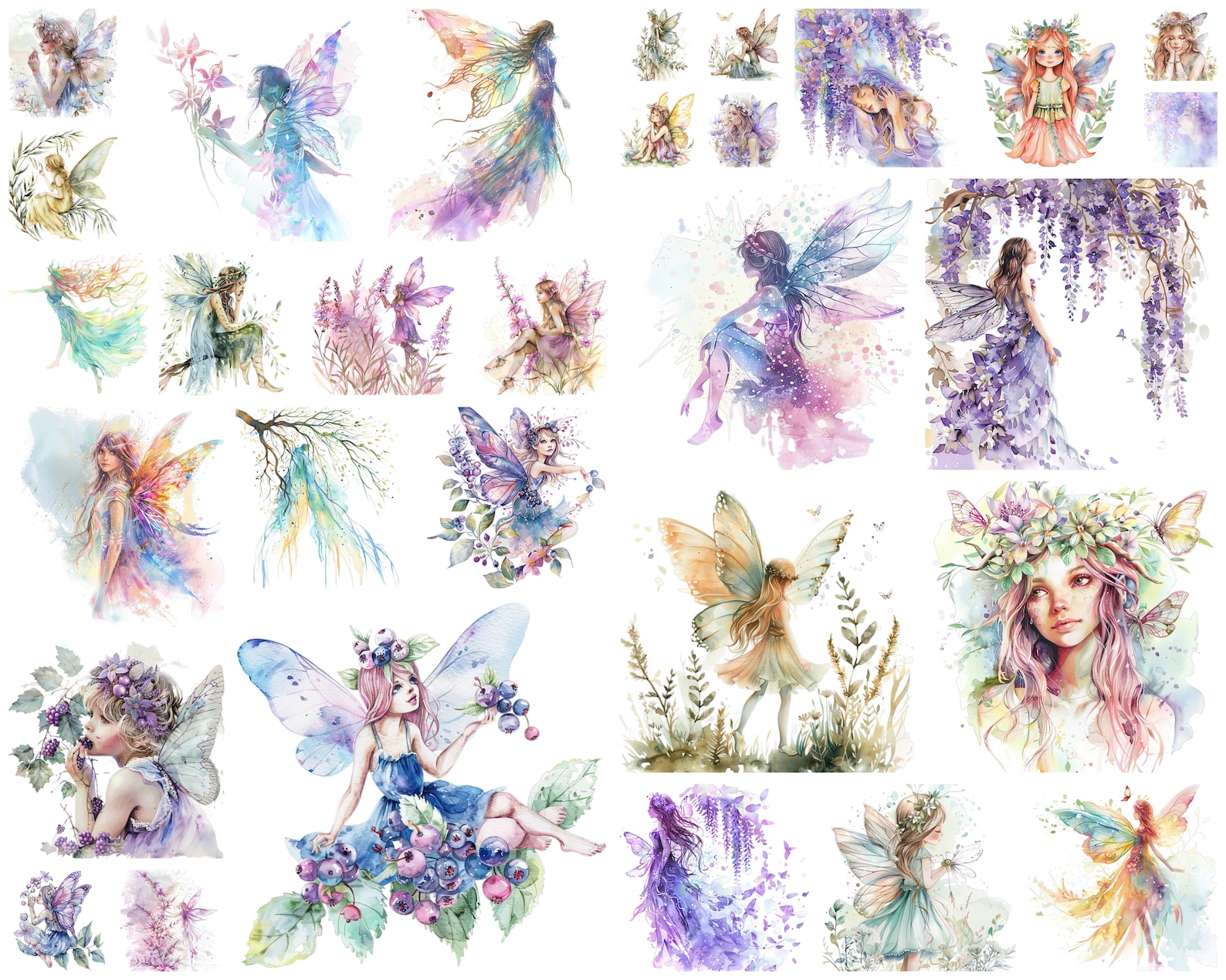 Fairy Watercolor, Spring Fairy Flower, Fairy Graphics, Fairies Clip Art ...