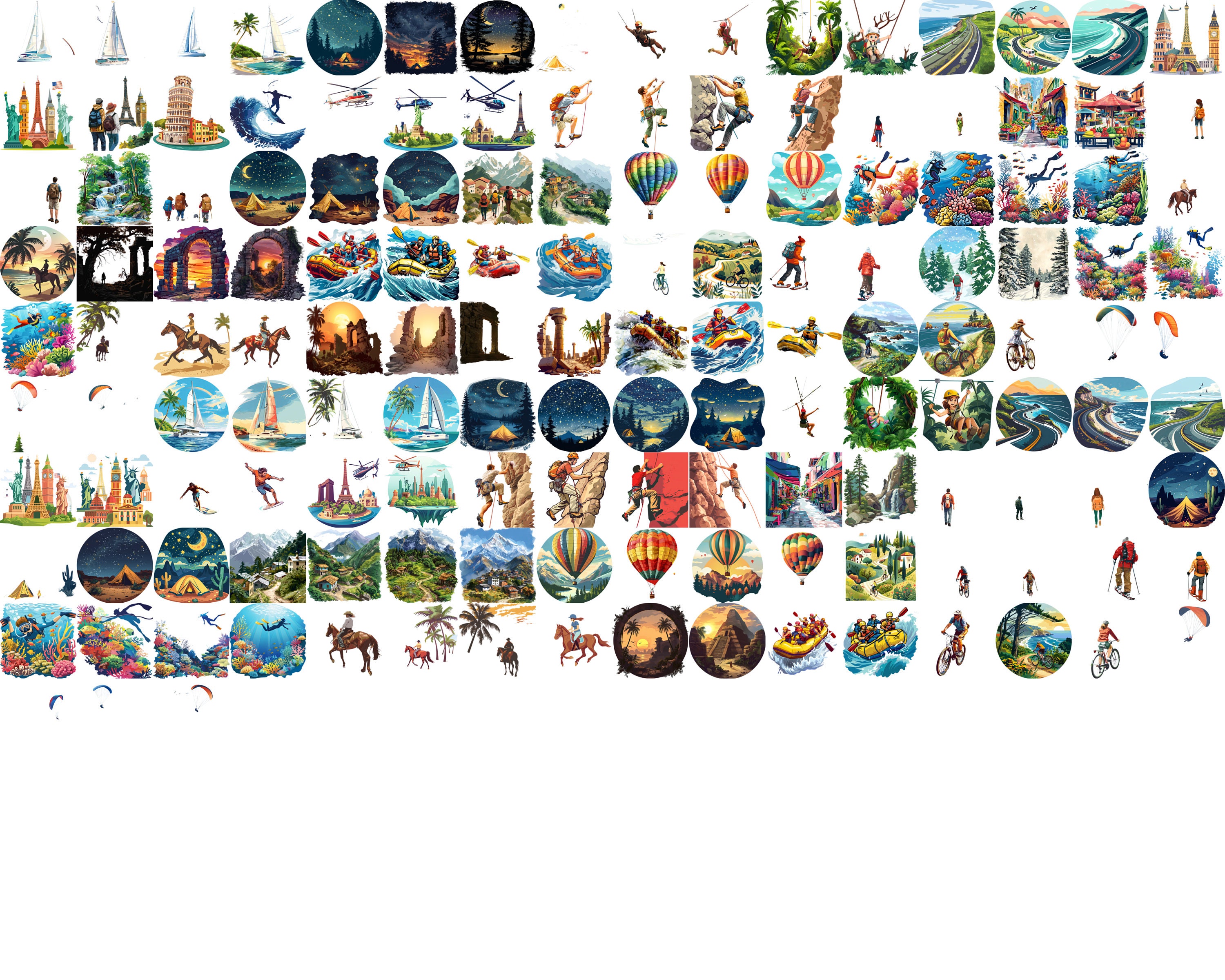 Travel Clipart Png | Wanderlust Clipart | Camper Svg | Instant Download ...