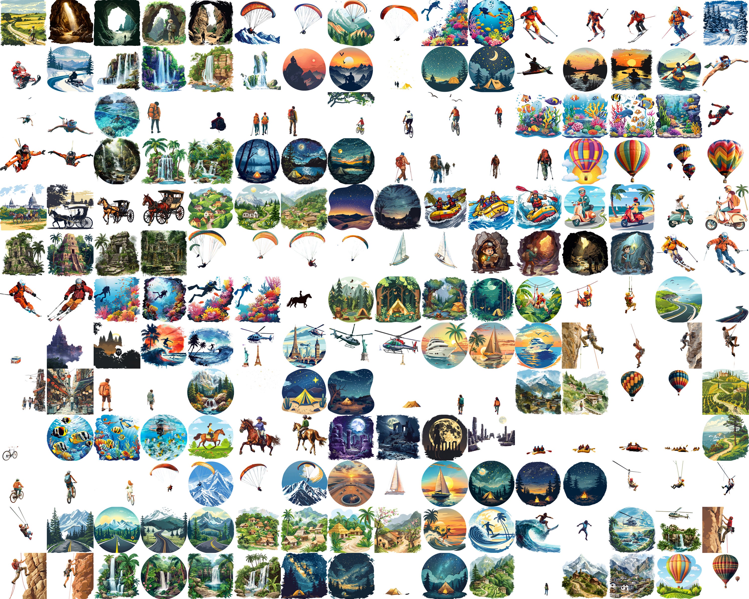 Travel Clipart Png | Wanderlust Clipart | Camper Svg | Instant Download ...