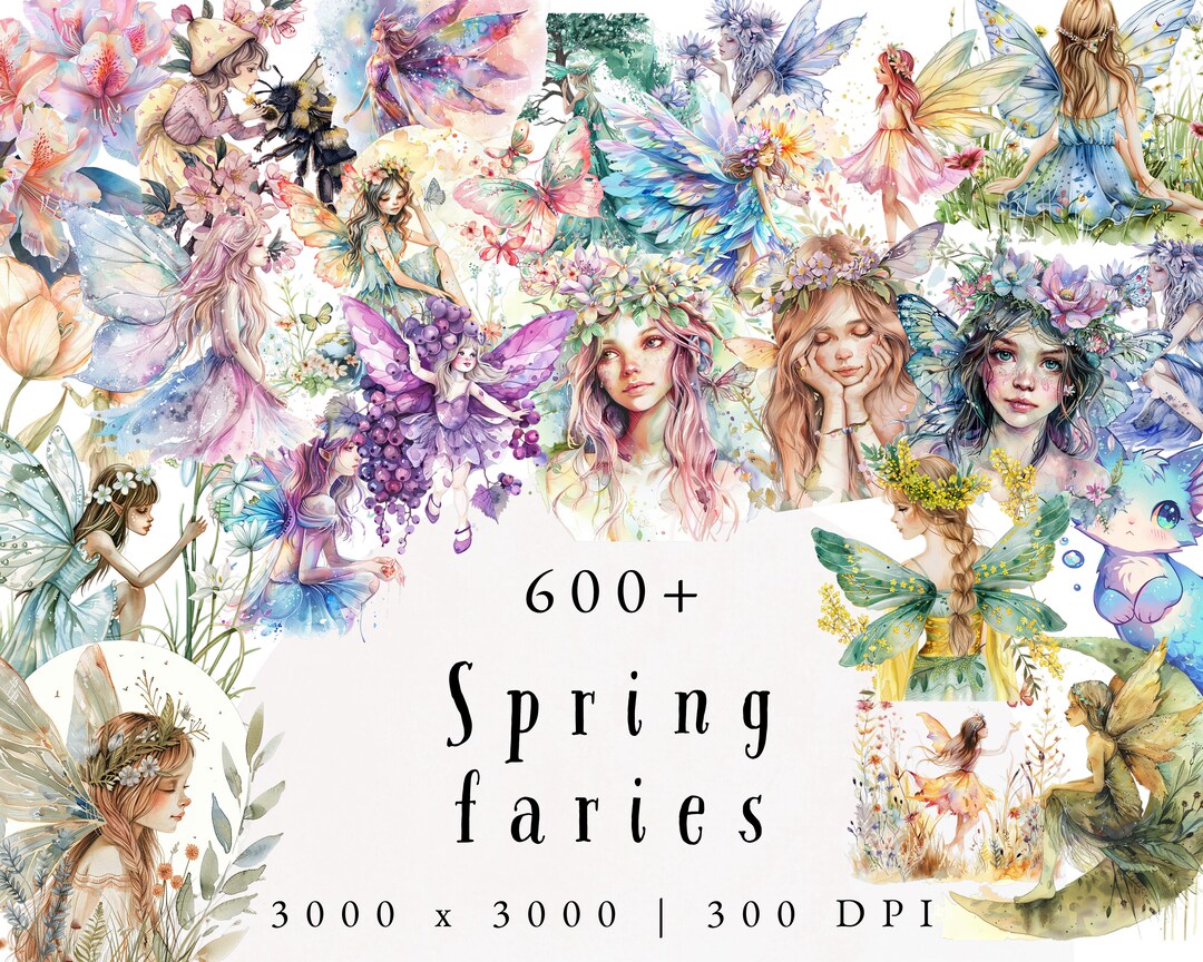 Fairy Watercolor, Spring Fairy Flower, Fairy Graphics, Fairies Clip Art ...