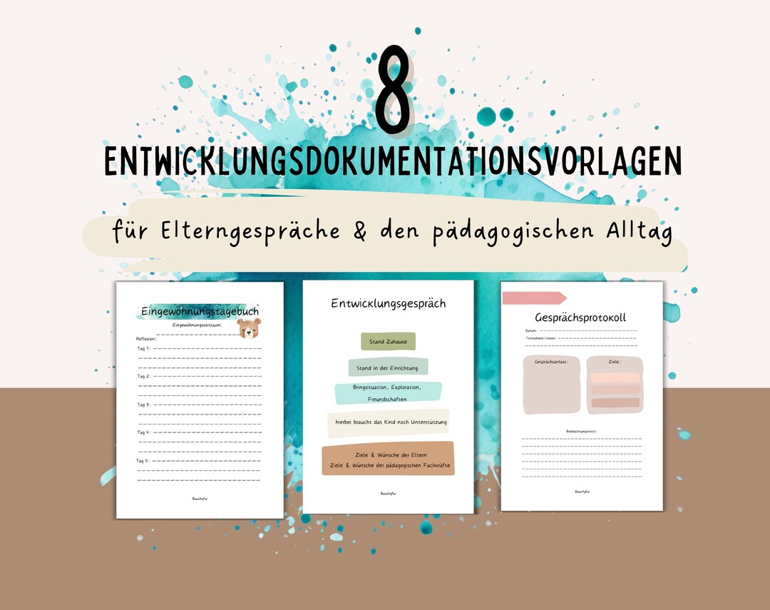 Development Documentation Templates for Kindergarten Teachers ...
