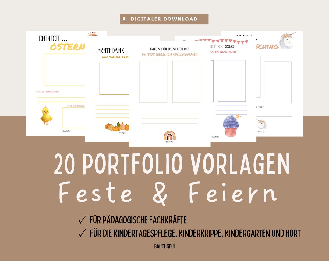 Portfolio Templates Celebrations Birthday Portfolio Portfolio ...