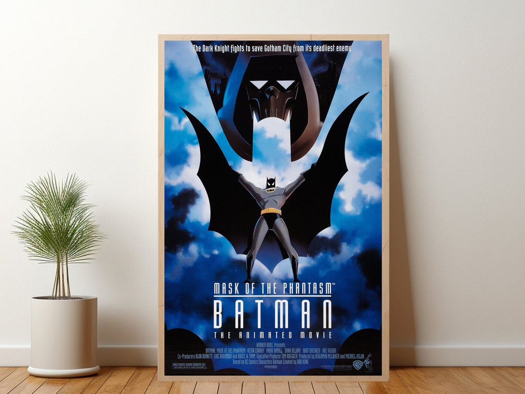 Batman Mask of the Phantasm Movie Poster-vintage Retro Art Print wall ...