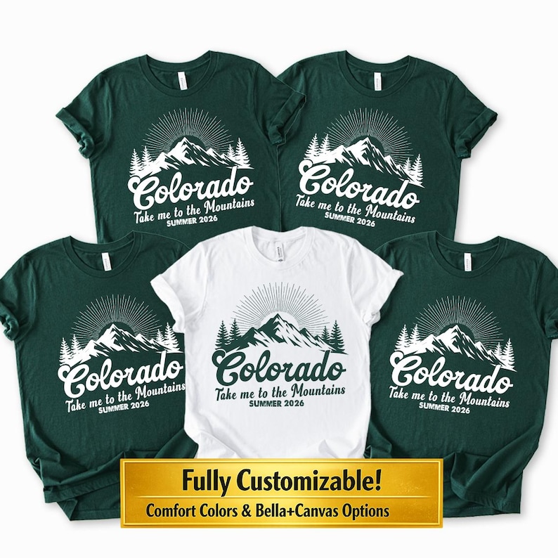 Custom Mountain Vacation Shirt: Personalized Family Camping Trip Tshirt ...