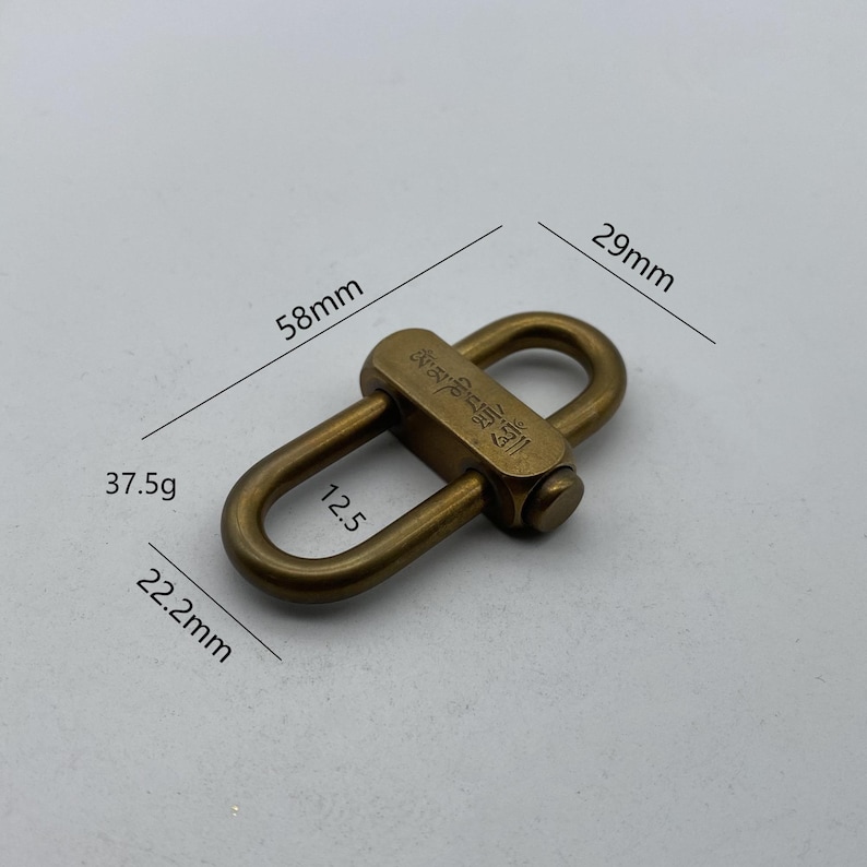 Brass Snap Hook Keychain,lock Design Snap Clasp - Etsy