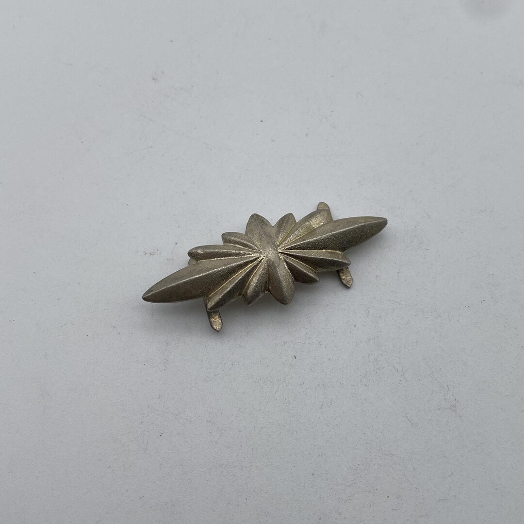 Sterling Silver Concho Pin Fleur De Lis Concho Leather Craft Decoration ...