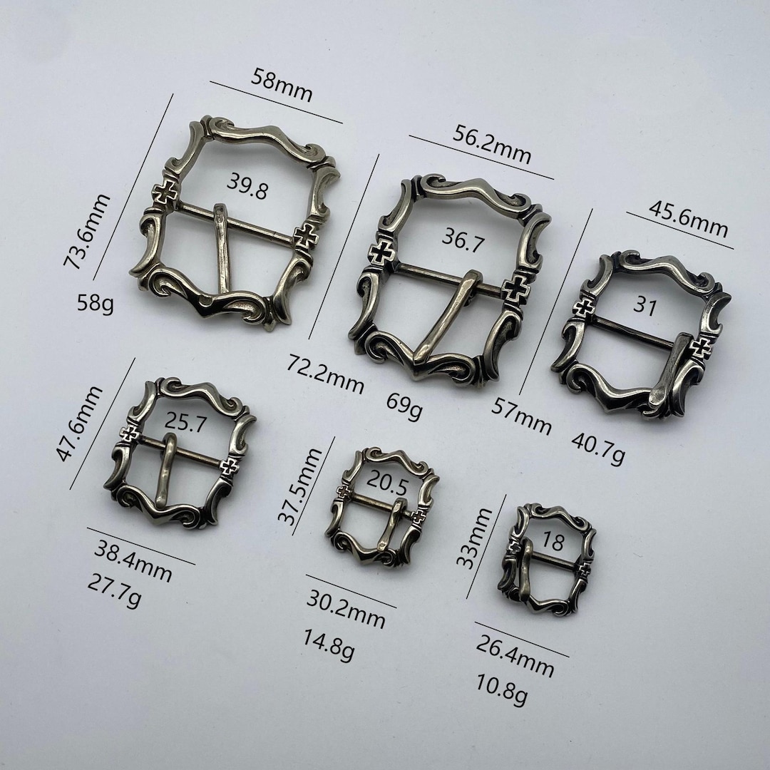 Old Silver Belt Buckle Leather Crafting Hardwares,leather Boots Buckle ...