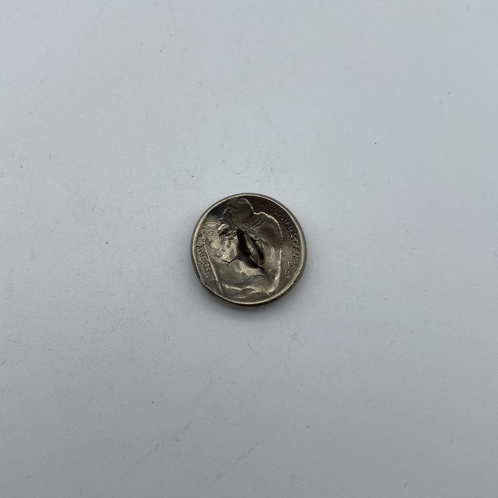 Old Silver Penny Sewing Button Buffalo Shank Button Clothing Sweater ...