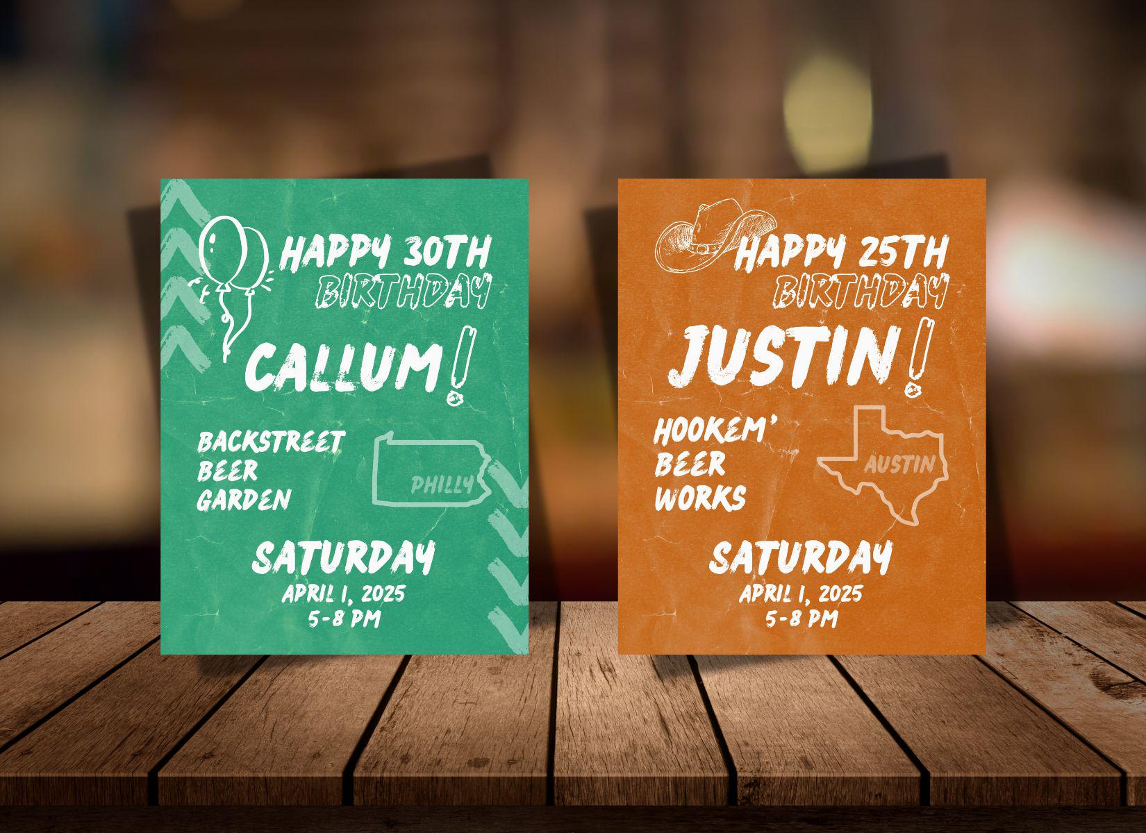 Philly Birthday Party Invitation Template: Editable DIY Canva Design - Etsy