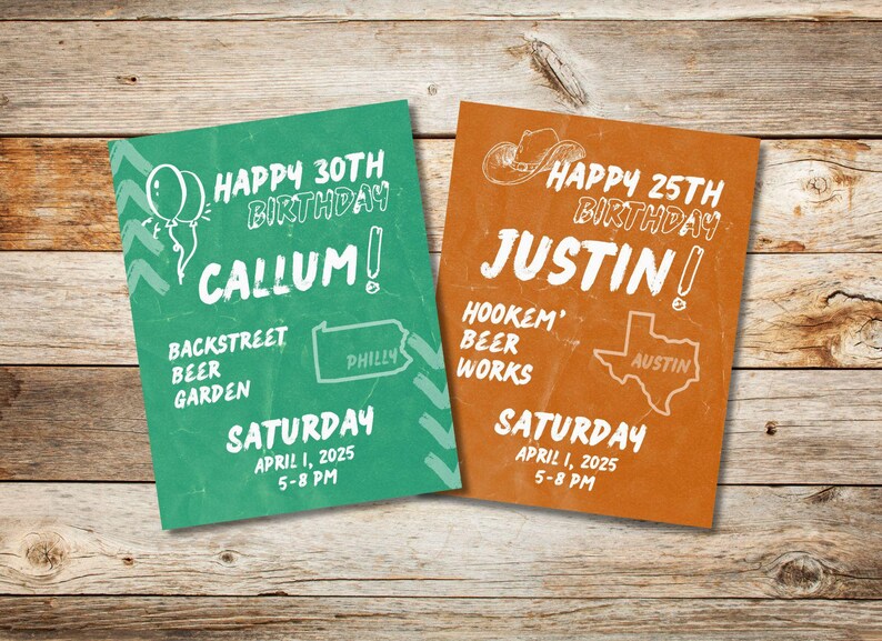 Philly Birthday Party Invitation Template: Editable DIY Canva Design - Etsy