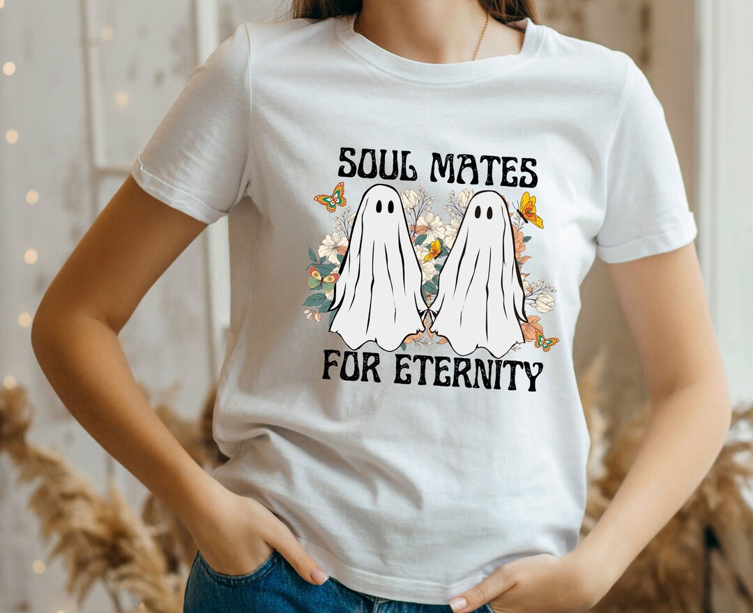 Soulmate for Eternity Ghost Png, Halloween Couple Png, Cute Spooky Png ...
