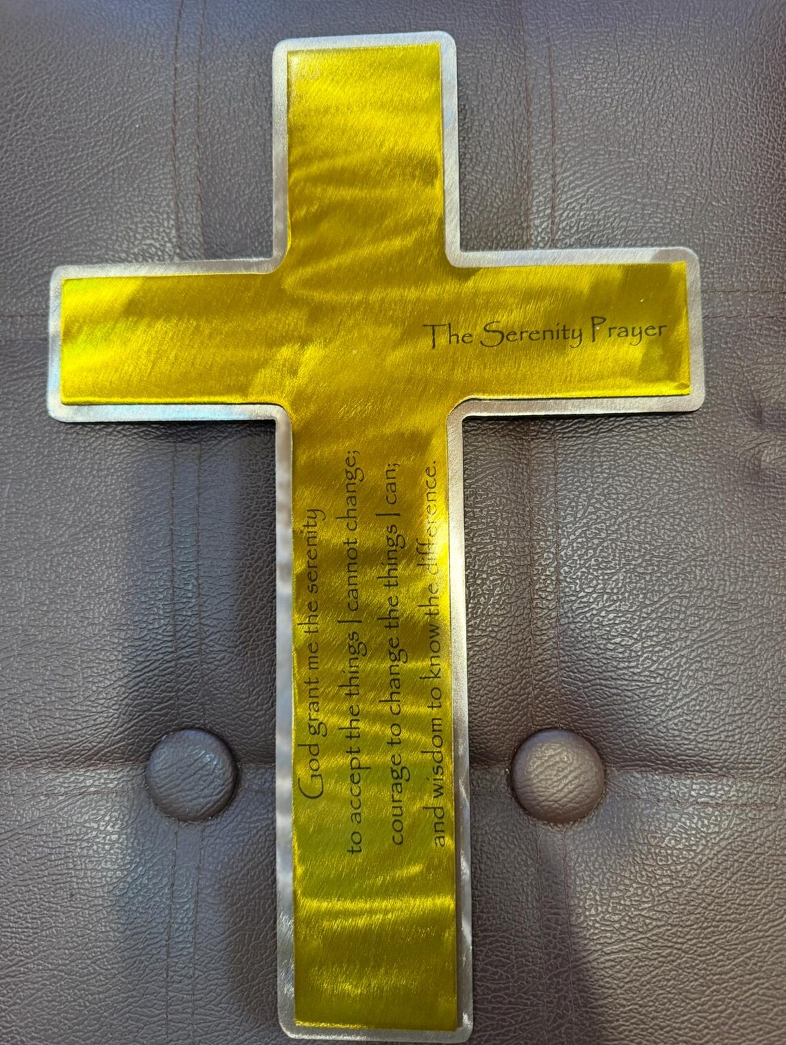Metal Cross With Custom Verse and Color Options - Etsy