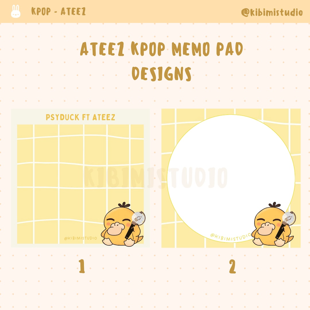 Pokémon and Sanrio Notepad With K-pop Lightsticks Cute Kawaii ...