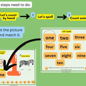 Preschool Busy Book Printable Toddler Number 1 to Number 10,montessori ...