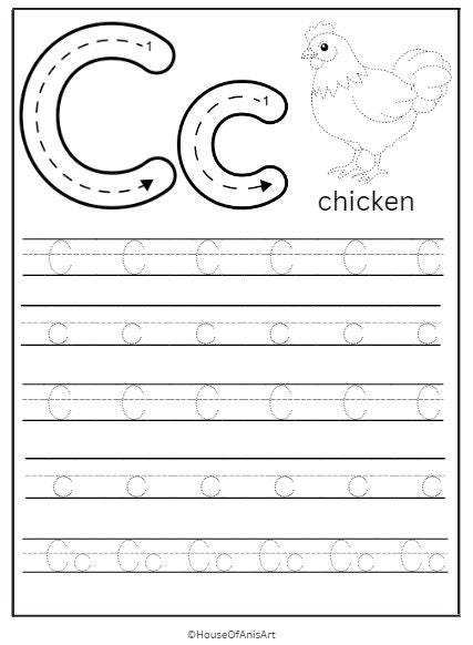 Alphabet Worksheets Set for Kids, Educational Learning Sheets, Letter ...