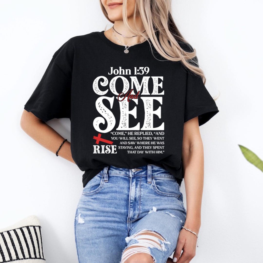 Come and See Png, Disciple Png, Christian Bible Verse Png, John 1:39 ...