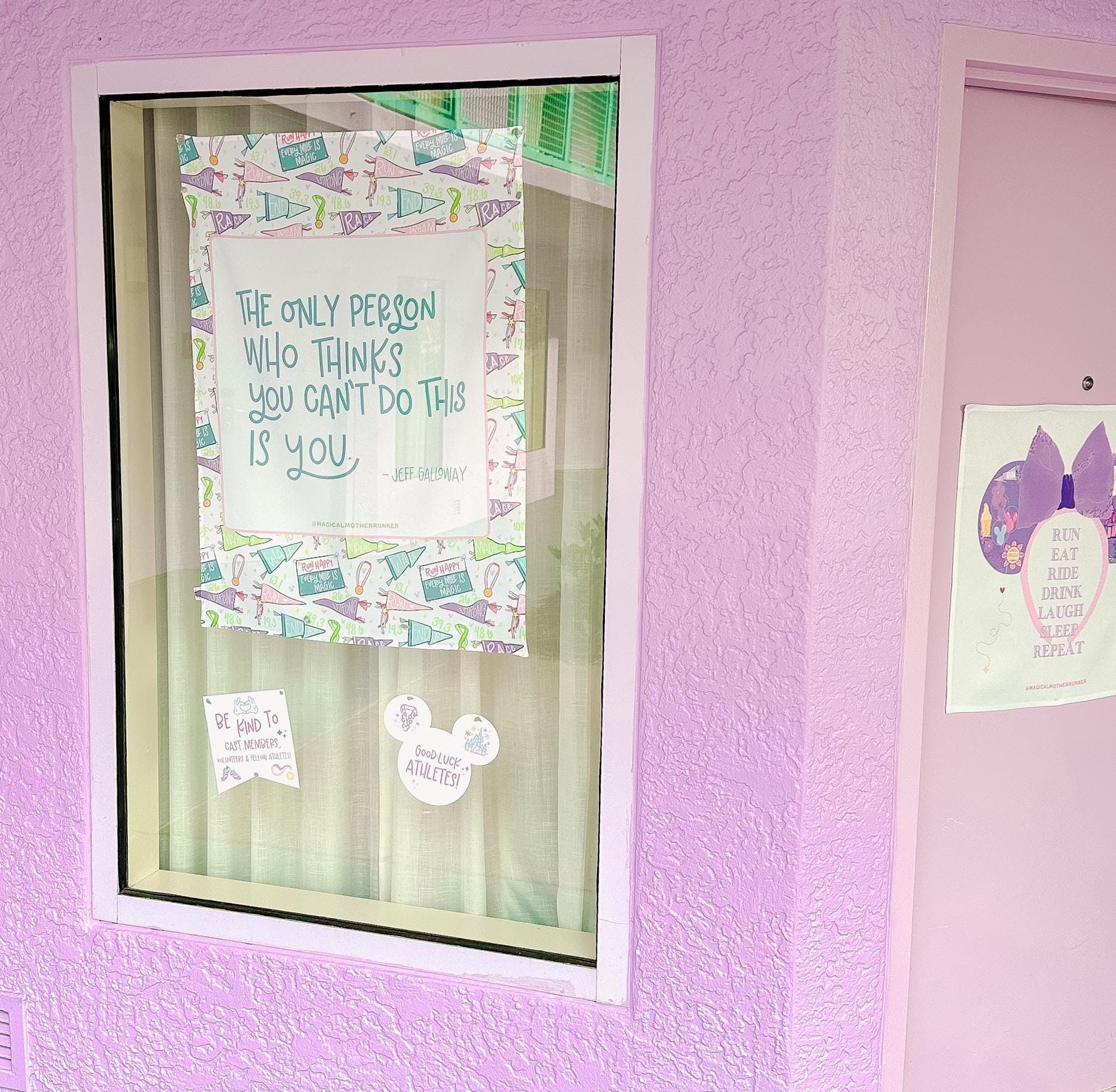 Rundisney-inspired Resort Window Decoration, Motivational Tapestry ...