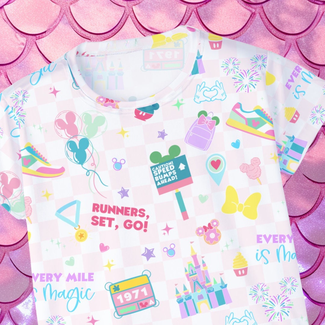 Rundisney Every Mile is Magic Parks Patterned Shirt, Magical Parks ...