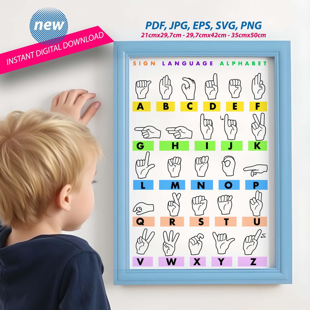 Printable Sign Language Alphabet, Sign Language, Alphabet Asl, Sign ...