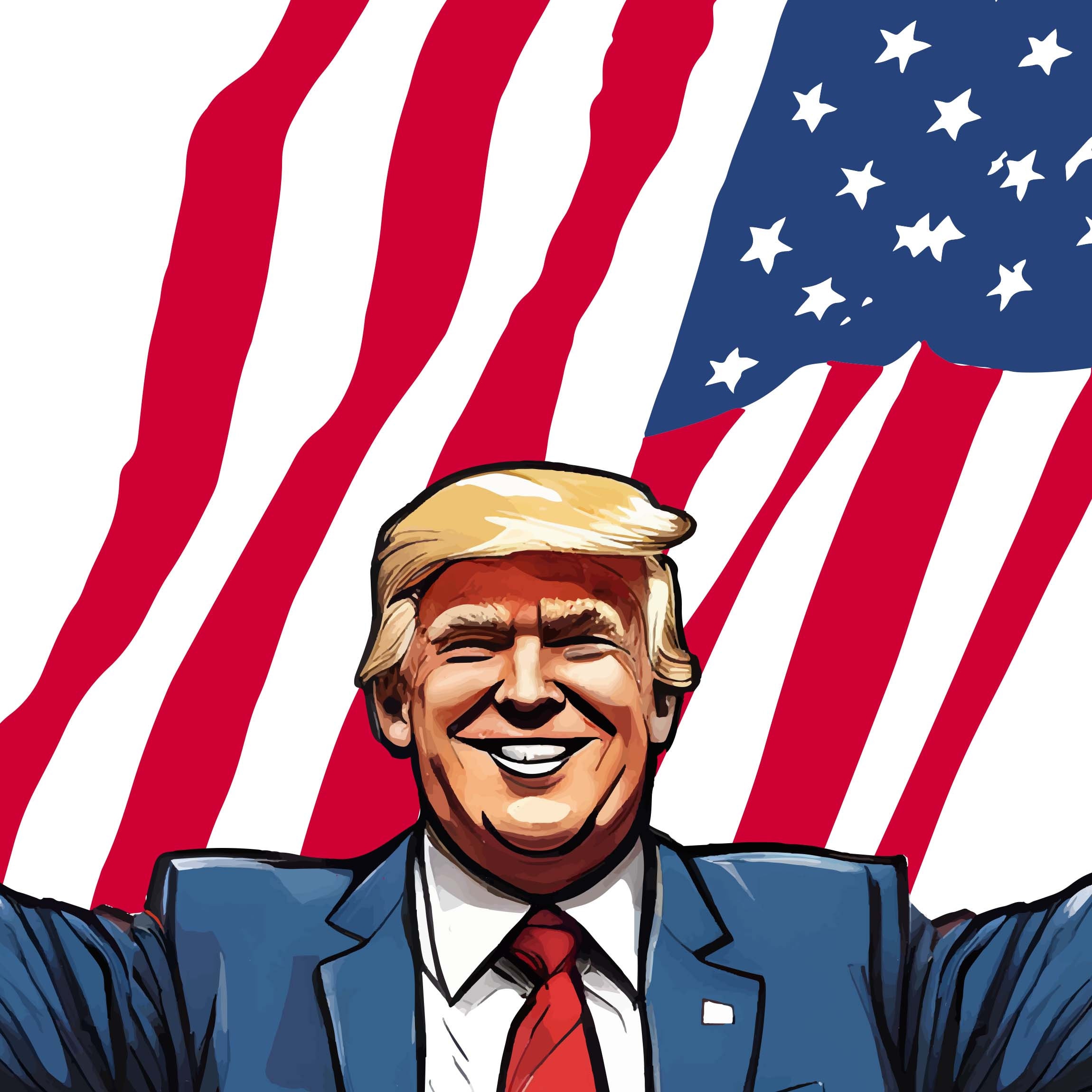 Trump Svg, Trump Png, Election 2024 Trump, Trump Embraces Everyone ...
