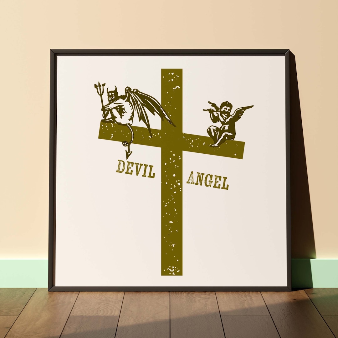 Angel Devil SVG, for Churches Svg, Gift for Priest, Catholic Gifts ...