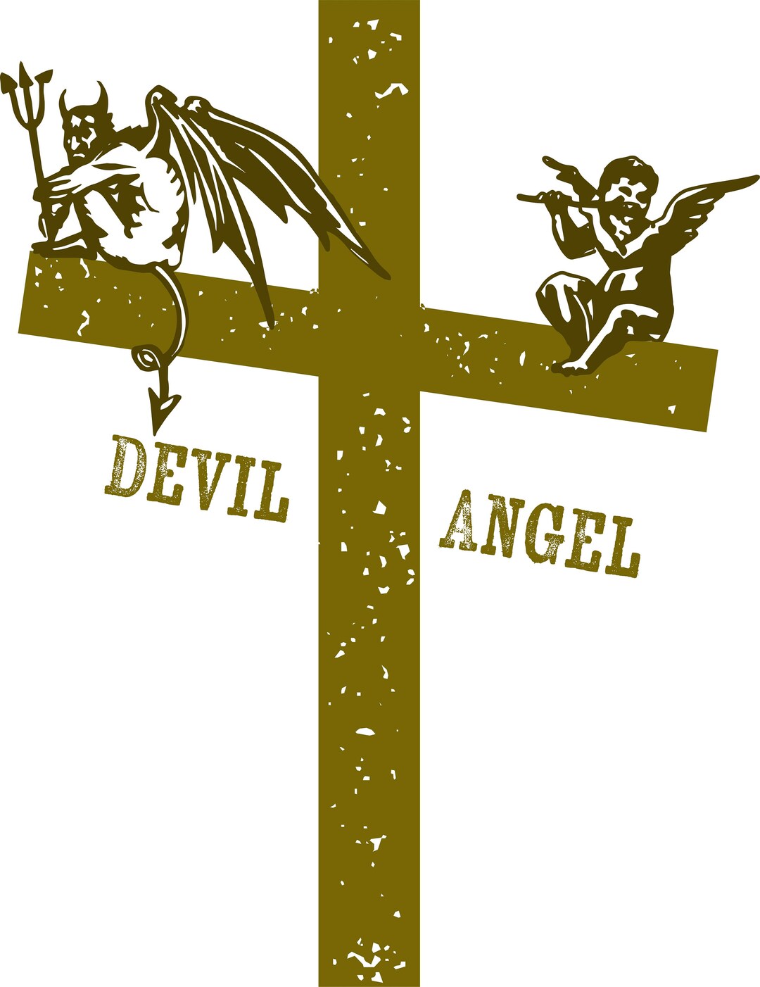 The Angel and the Devil SVG Angel Svg Devil Svg Good and Evil Shirt ...
