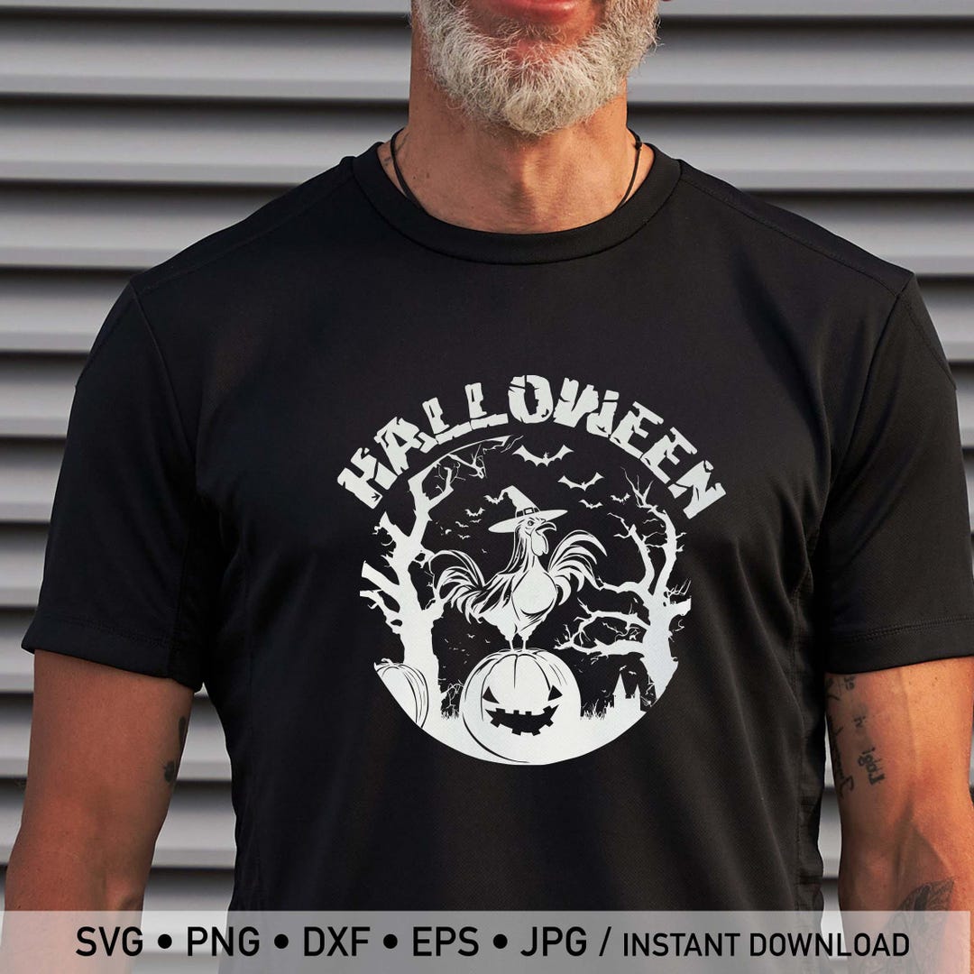 Witch Rooster Pumpkin Silhouette PNG, Halloween Png, Pumpkin Png ...