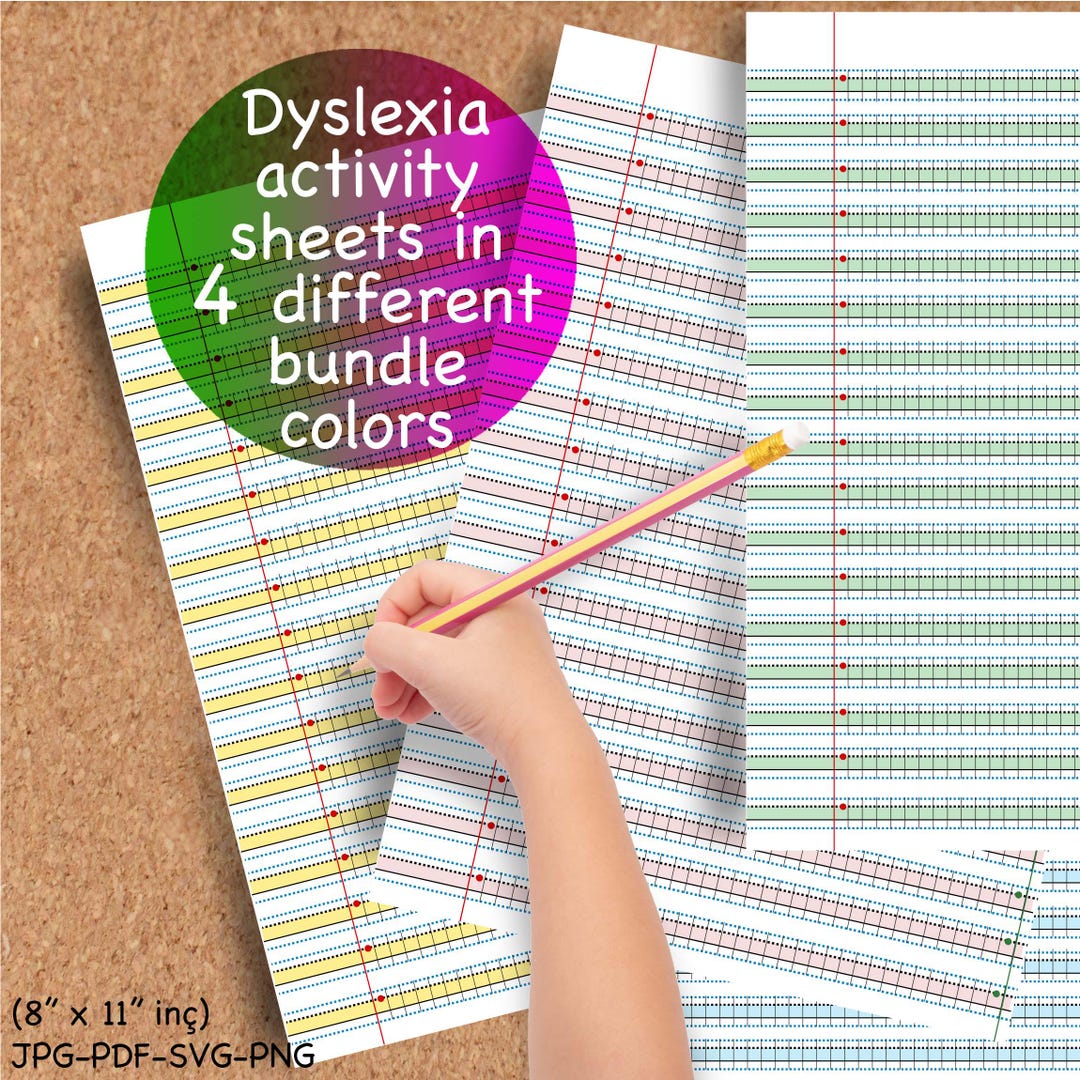 Dysgraphia Paper, Dyslexia & Dysgraphia Handwriting Practice, Primary ...