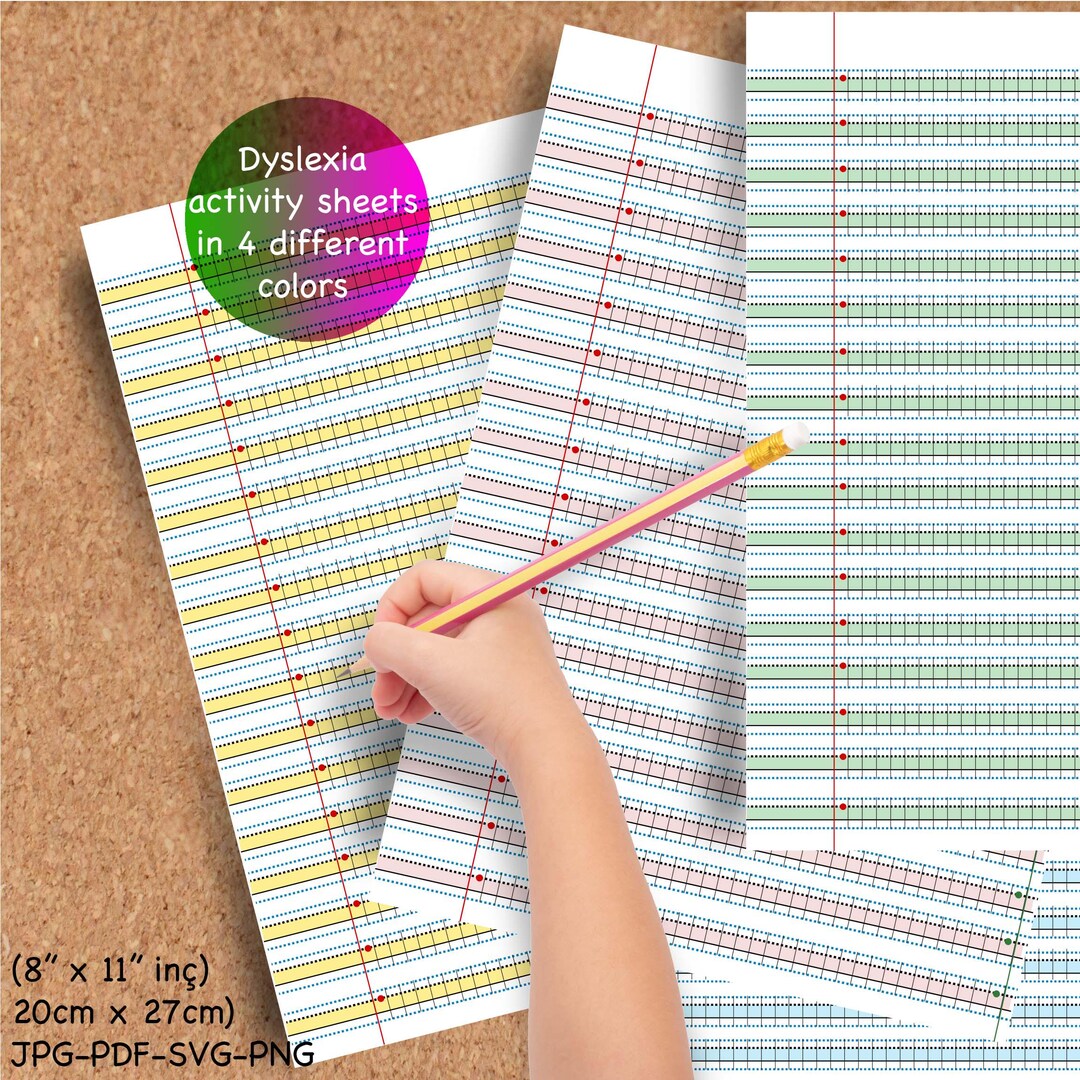 Dysgraphia Paper, Dyslexia & Dysgraphia Handwriting Practice, Primary ...