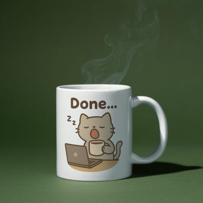 Office Cat Sticker Bundle | Productivity Planner PNG | Study Digital ...