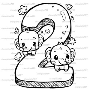Cute Animal Number Coloring Pages for Kids | 1-9 Printable Counting ...